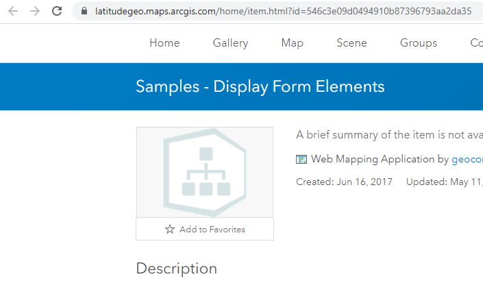 VSWF Workflows Sample Site – VertiGIS Support