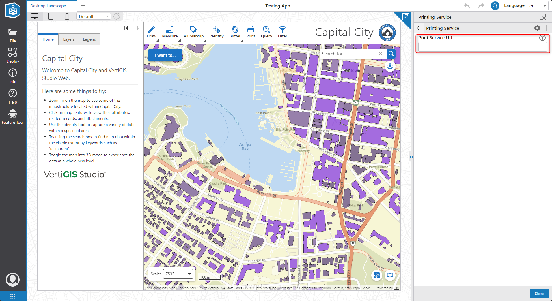 Using the VertiGIS Studio Printing Engine in a Studio Web Application – VertiGIS Support