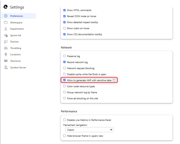 Wie man eine HAR-Datei in Firefox, Chrome, Edge und Safari erstellt – VertiGIS Support