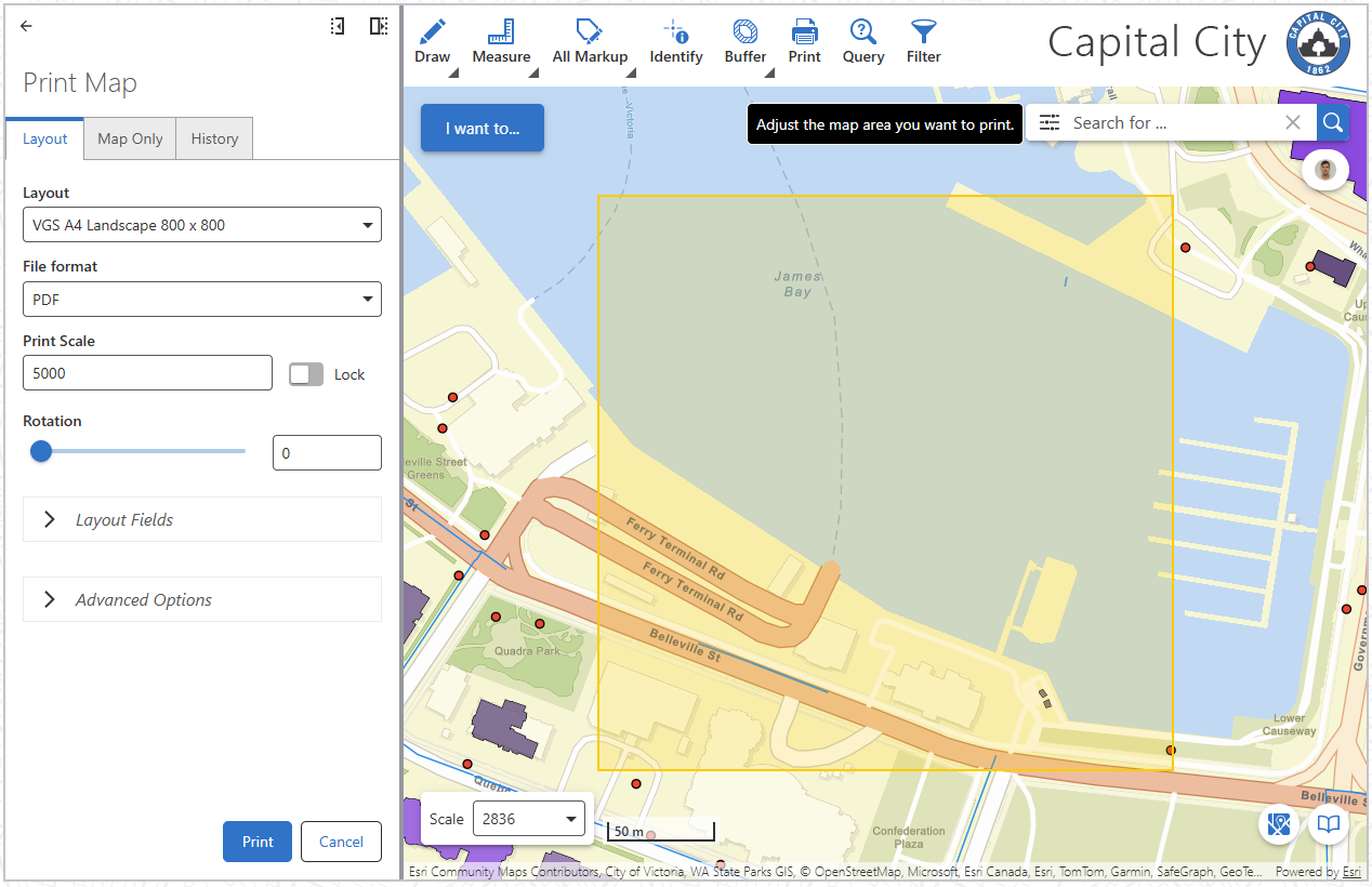 Why does the print scale differ from the map scale in VertiGIS Studio ...