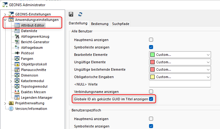 Anzeigen der gekürzten GlobalID im Attribut-Editor – VertiGIS Support