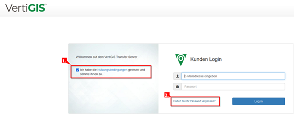 Changing a forgotten password in VertiGIS Transfer Portal – VertiGIS ...
